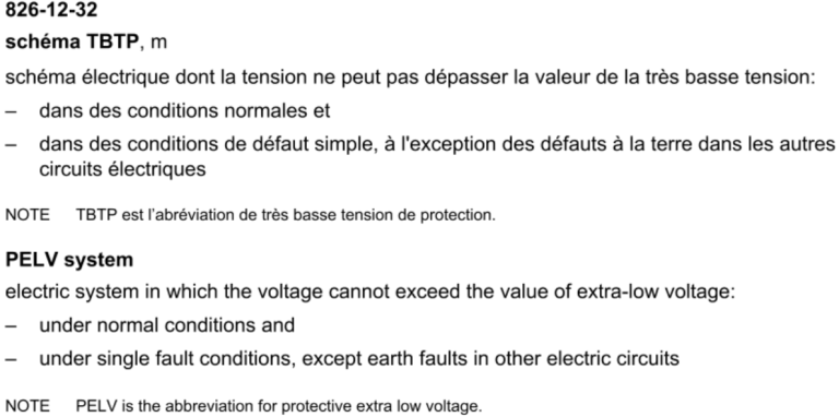 Clause 3 – How to understand the definition of “protective extra-low ...